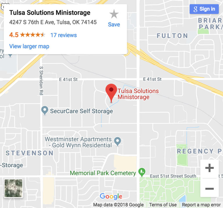 Tulsa Solutions Ministorage | The smart choice for mini-storage in Tulsa